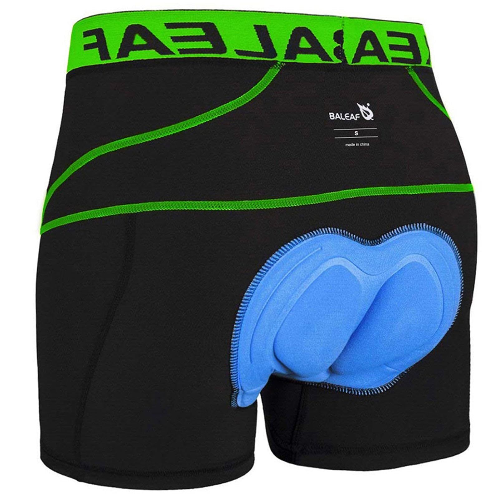 baleaf Men's 3D Padded Bike Shorts Cycling Underwear MTB Liner Road Biking Bicycle Clothes Green ...