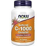 Amazon.com: NOW Supplements, Vitamin C-1000 Complex with 250 mg of Bioflavonoids, Buffered ...