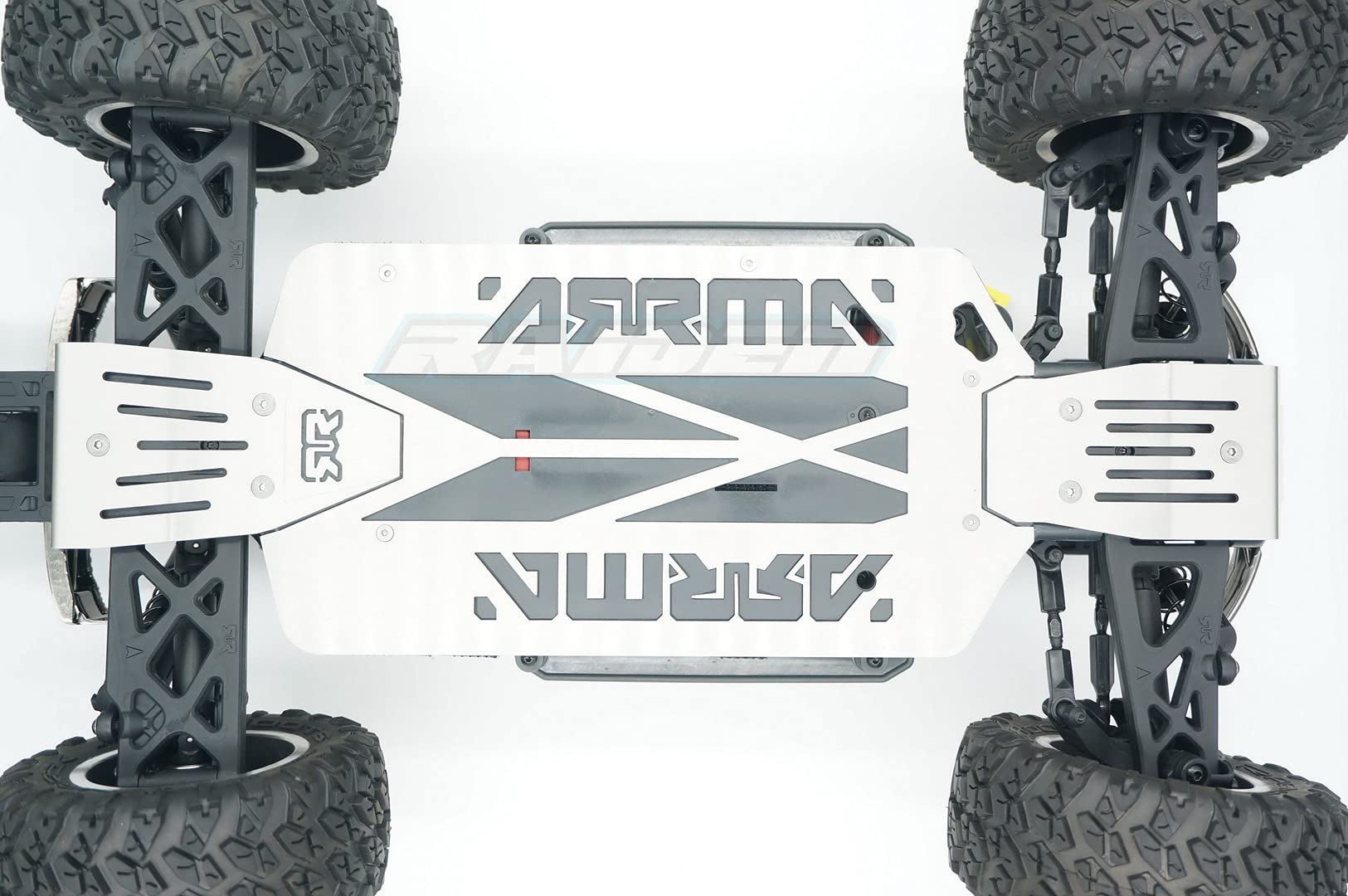 Stainless Steel Front + Center + Rear Chassis Armor Skid Plate Set fits ...