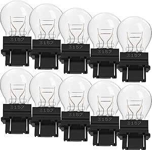 Amazon.com: 10 Pieces 3157LL Light Bulb 3157 Miniature Bulb Long Life ...