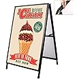 Amazon.com : Folding Heavy Duty A Frame Sign Sidewalk Sign 24 x 36 Inch ...