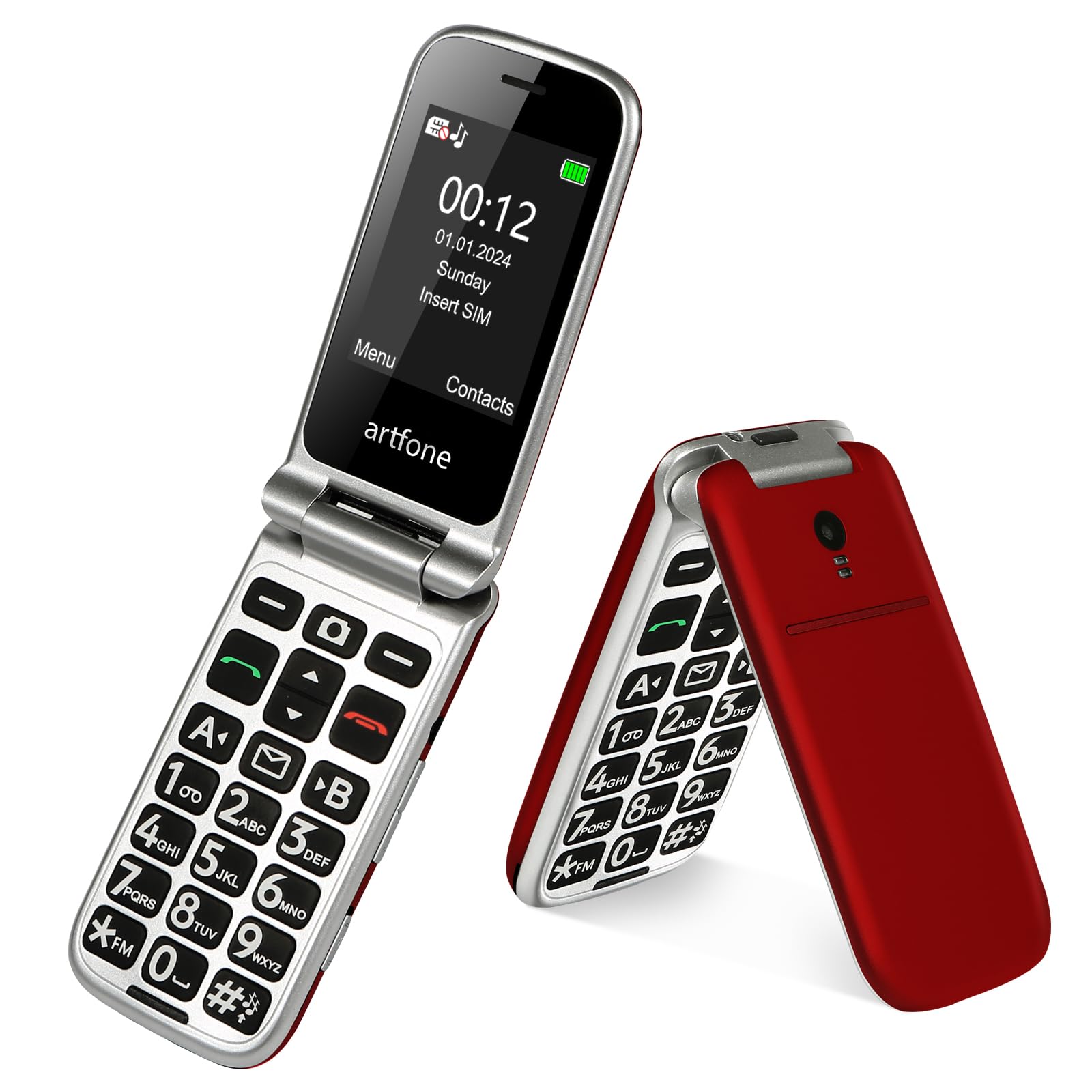 artfone Flagship Store 4G Volte Flip Phones for Seniors, Flip Cell ...