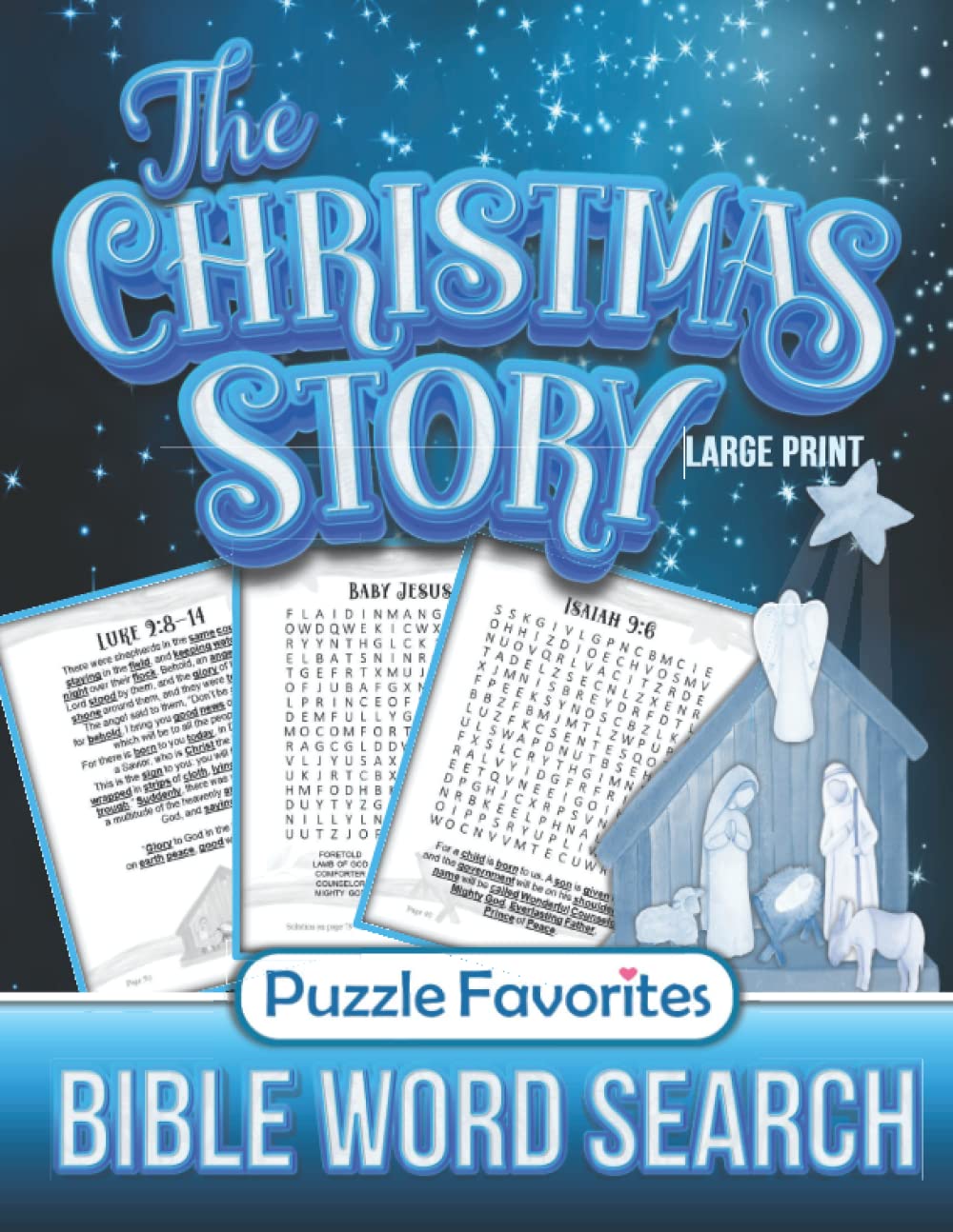 Mua The Christmas Story Bible Word Search Large Print: Featuring ...