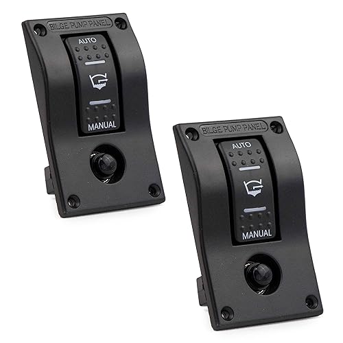 Five Oceans 3-Way Rocker Bilge Pump Switch, 12-Volts, 2-Pack, Marine ...