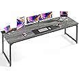 Amazon.com: Huuger Computer Desk, 80 Inch Office Desk, Gaming Desk with ...