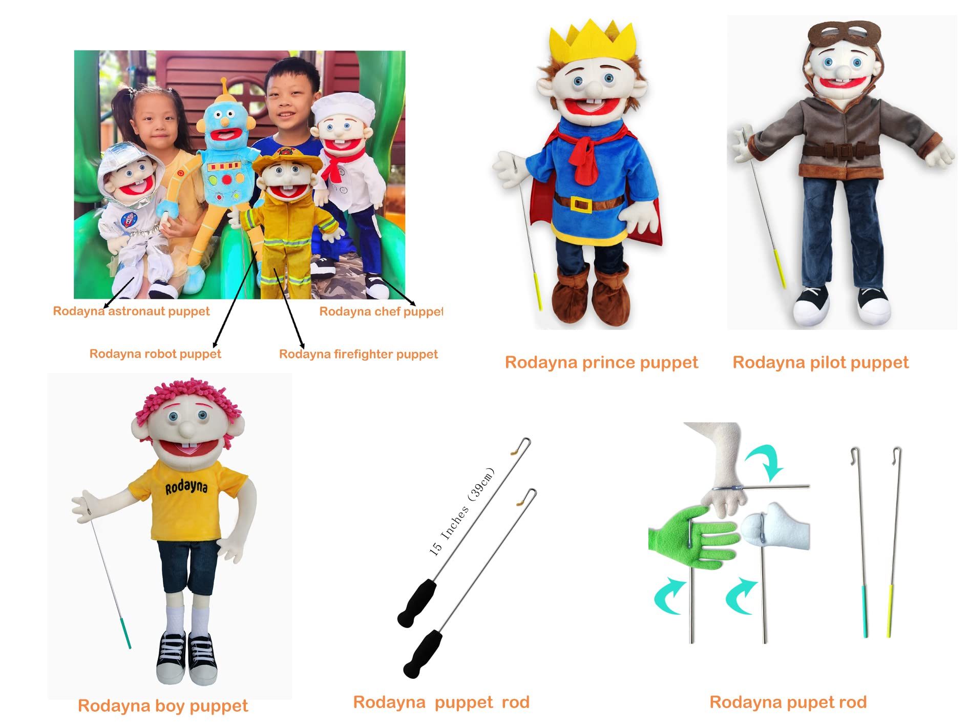 Mua 25", Rodayna Astronaut Cosmonaut Spaceman Puppet, Full Body ...