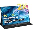 Yodoit Monitor Portátil 120 Hz 16 Pulgadas 2.5K, UHD Pantalla IPS 2560 ...