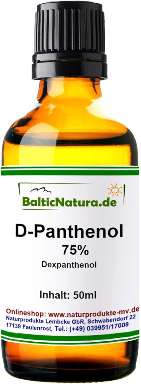 D-Panthenol 75% (50 ml) Provitamin B5 Panthenol Dexpanthenol: Amazon.de: Drogerie & Körperpflege