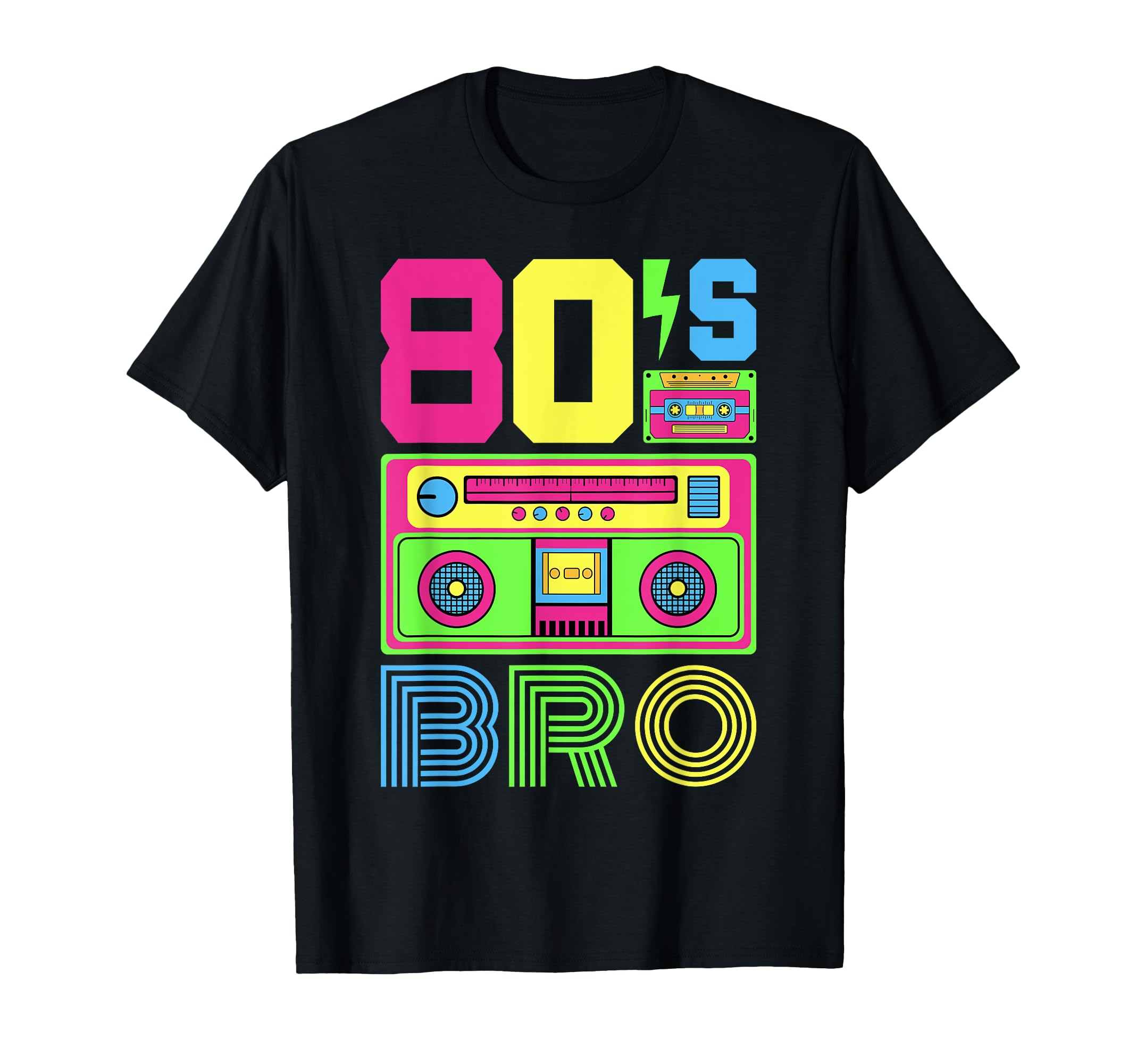 80s Bro 1980s Fashion 80 Theme Party Outfit Eighties Costume T-Shirt ...