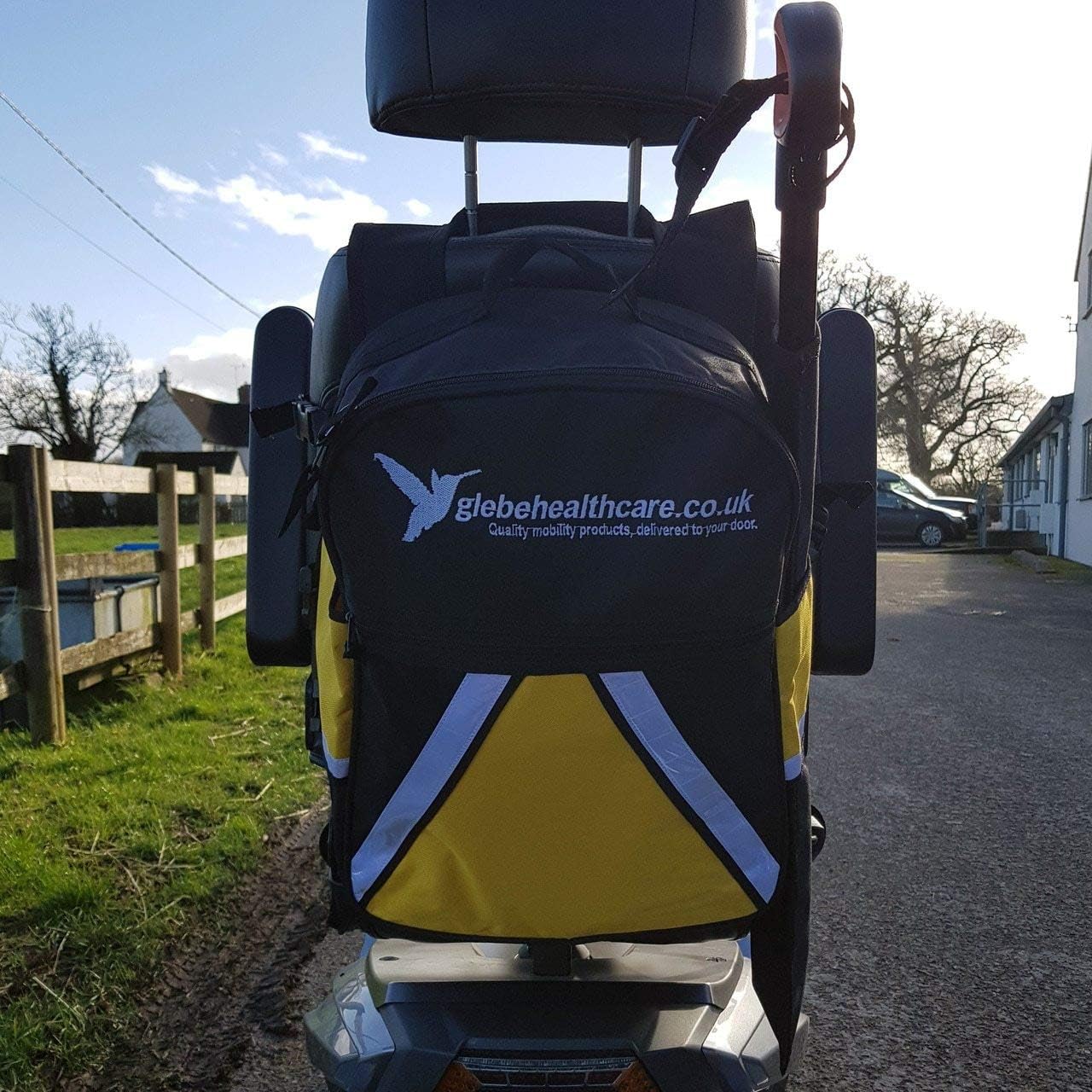 High Visibility Mobility Scooter & Wheelchair Bag with Crutch/Walking ...