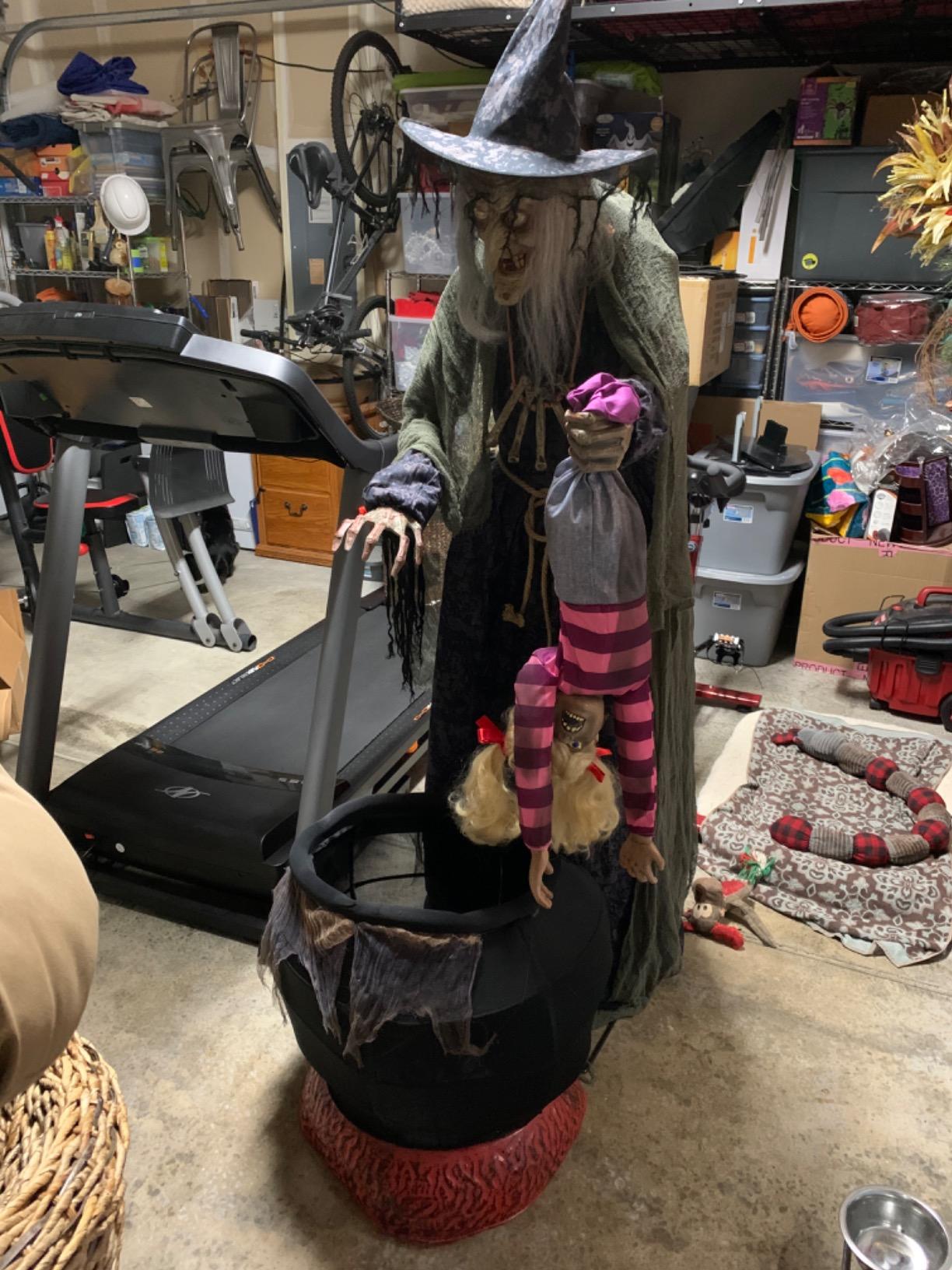 $29/mo - Finance Seasonal Visions Animated Stew Brew Witch Prop with ...