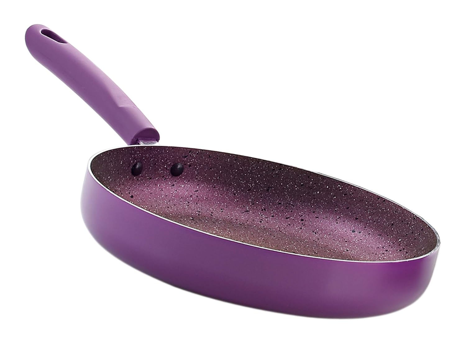 Buy Nirlon Regal Purple Induction Nonstick Aluminium Fry Pan with Glass ...