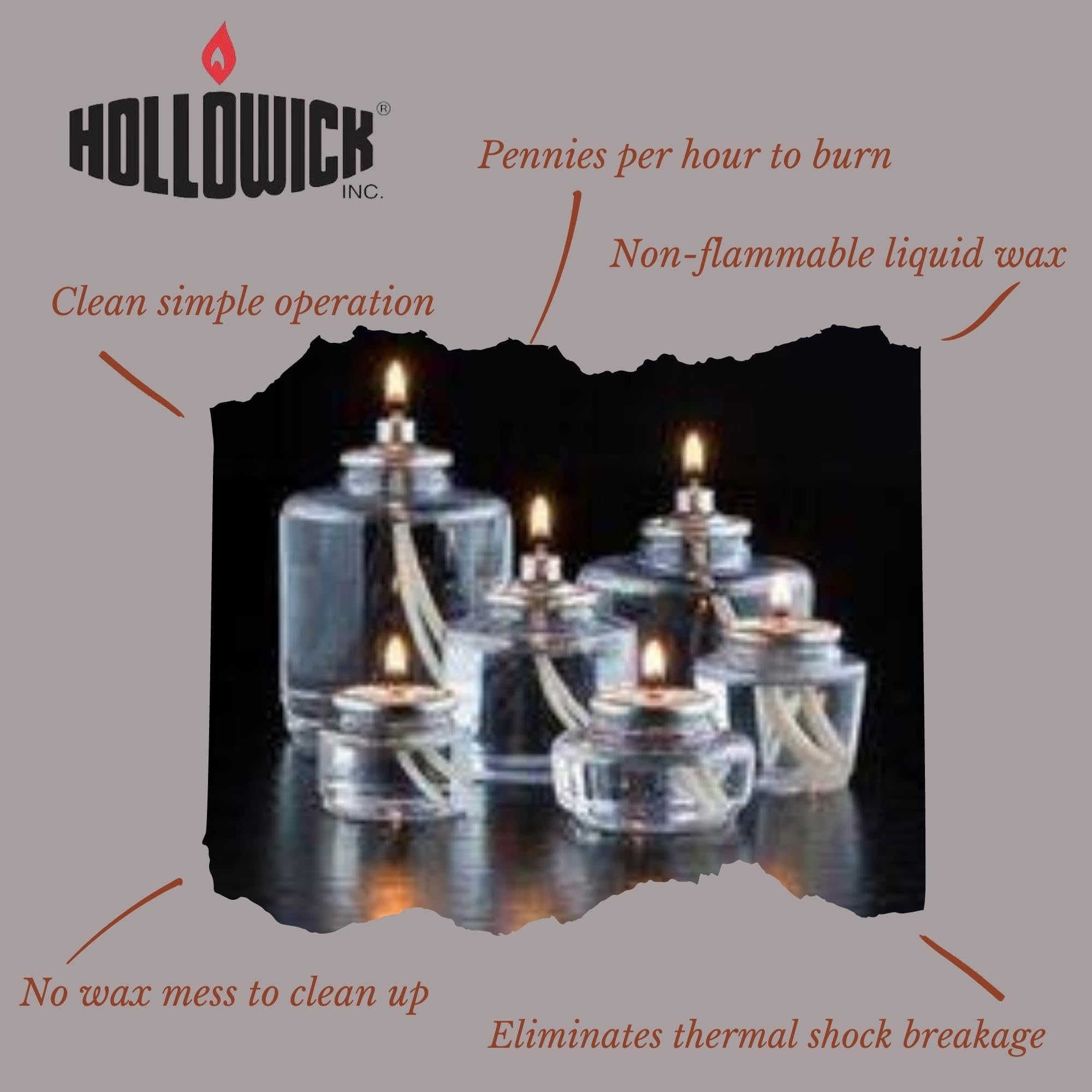 Mua Hollowick Disposable Liquid Candles, 8 Hour, for Use in Glass ...