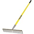 Amazon.com : Truper 31391 Tru Pro Heavy Duty Road Rake with 16-Teeth ...