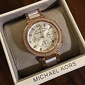 Amazon.com: Michael Kors Women's Parker Rose Gold-Tone Watch MK5774 ...