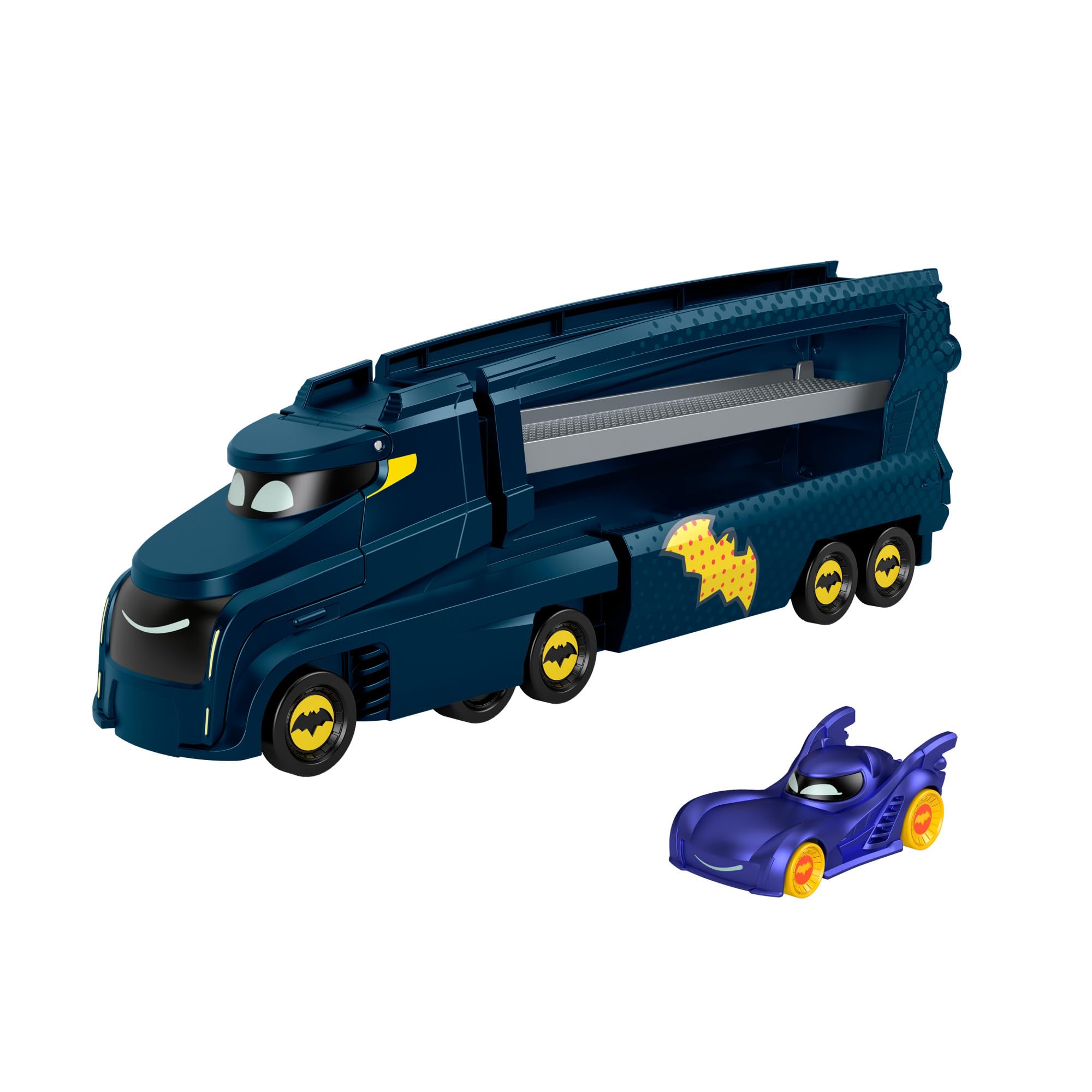 Mua DC Batwheels Toy Hauler and Car, Bat-Big Rig with Ramp and Bam The ...