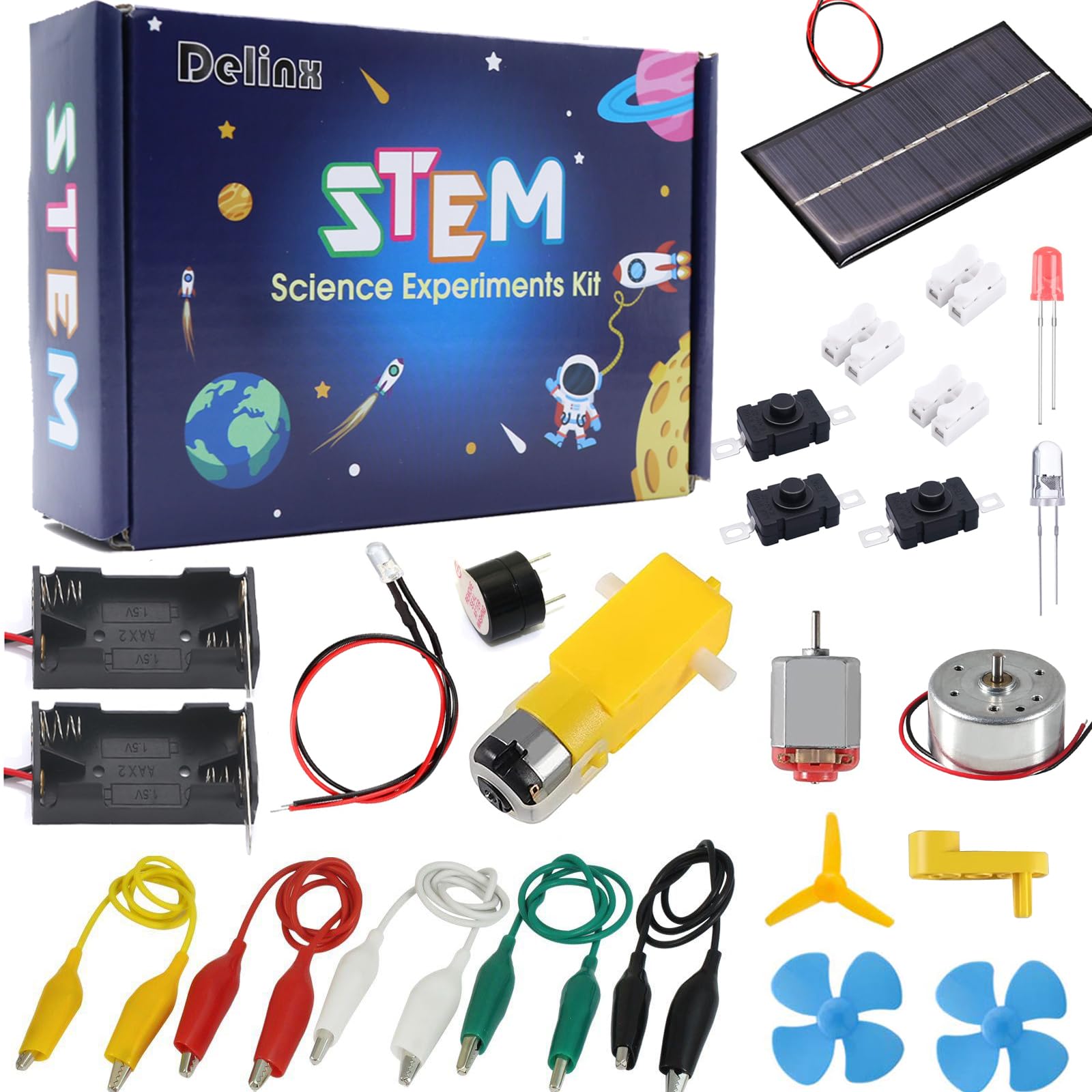 Delinx Fun Physics Science Experiment Kit: Windmill & Hand-cranked ...
