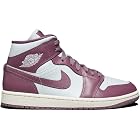 NIKE Jordan 1 Mid Women Pure Platinum/Sky J Mauve-Sail BQ6472-050 9