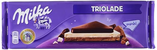 Milka Triolade 15 x 280g Großtafel, Zartschmelzende Schokoladentafel ...