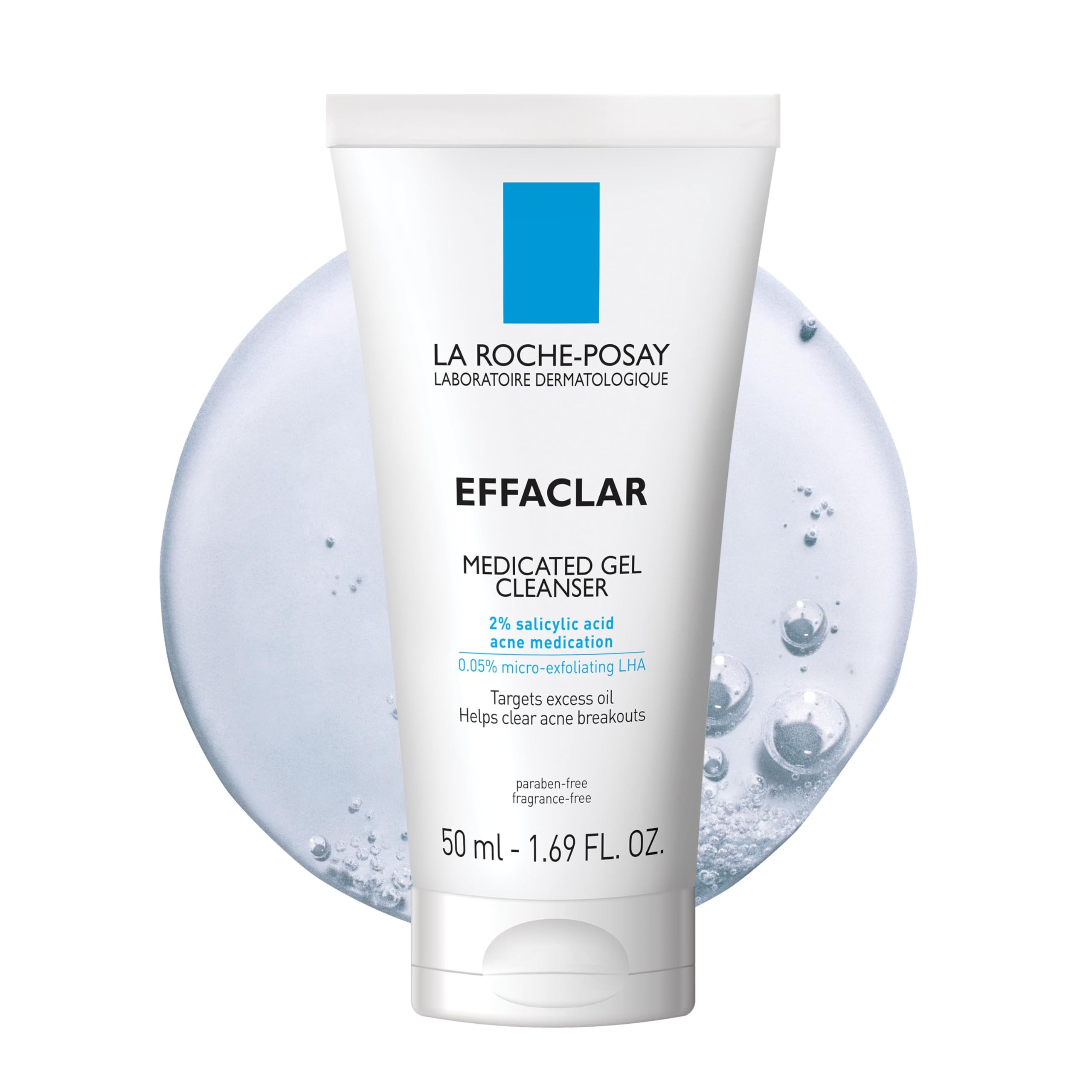 La Roche-Posay Effaclar Medicated Gel Cleanser, 2% Salicylic Acid ...