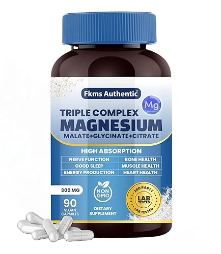 FKMS Authentic Triple Magnesium Complex Supplement 300mg | 3 in 1 ...