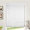 Amazon.com: CALYX INTERIORS 2" Slat Faux Wood Blind with Royal Valance ...