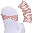 Amazon.com: Queekay 80 Pieces Rose Gold Sashes for Chairs Bands One ...