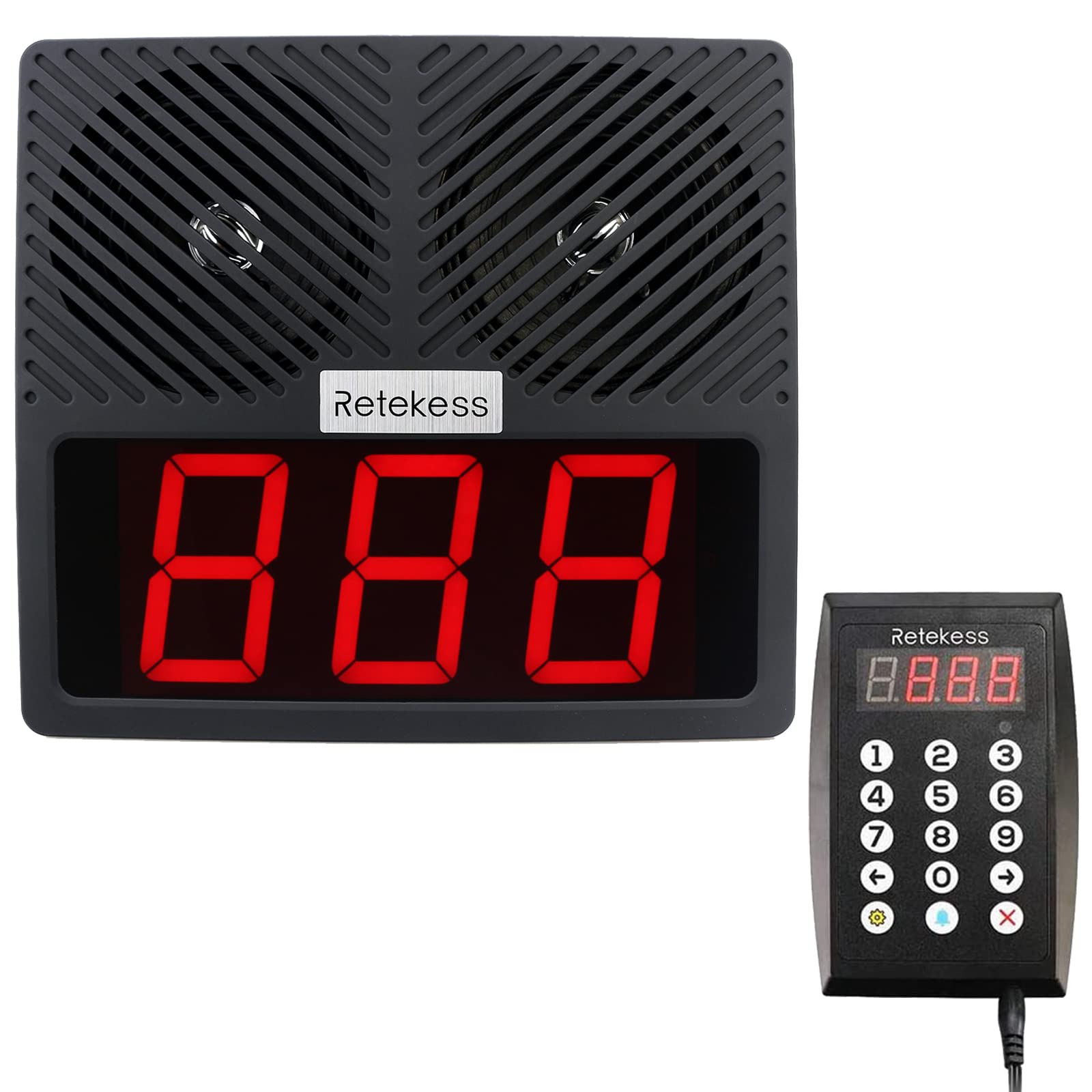 Retekess TD101 Queue Calling System,Take A Number System, Larger LCD ...
