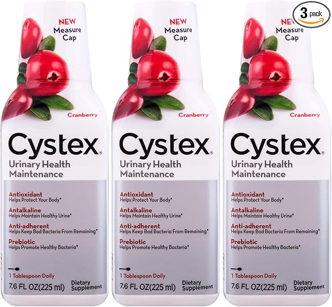 Cystex Urinary Health Maintenance Cranberry 7.6 oz (Pack of 3 ...