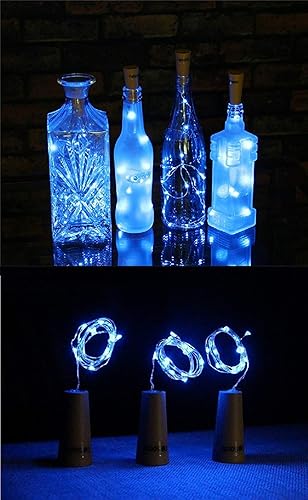 3 Paquetes de Luces de Botella Luces en Forma de Corcho con 20 LEDs ...