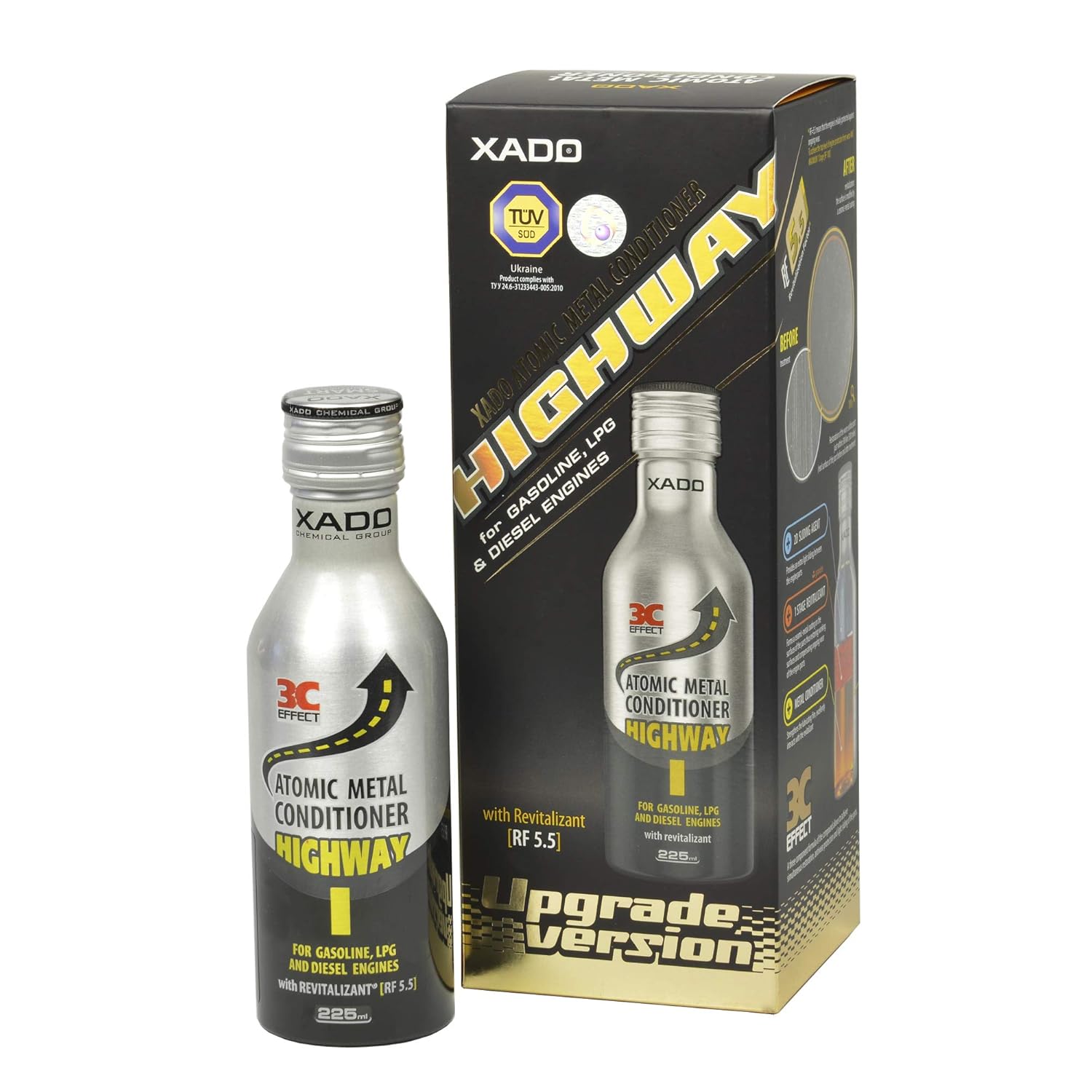 XADO Highway Atomic Metal Conditioner - Engine Oil Additive & Motor ...