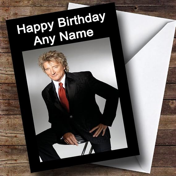 Rod Stewart Personalised Birthday Card: Amazon.co.uk: Office Products