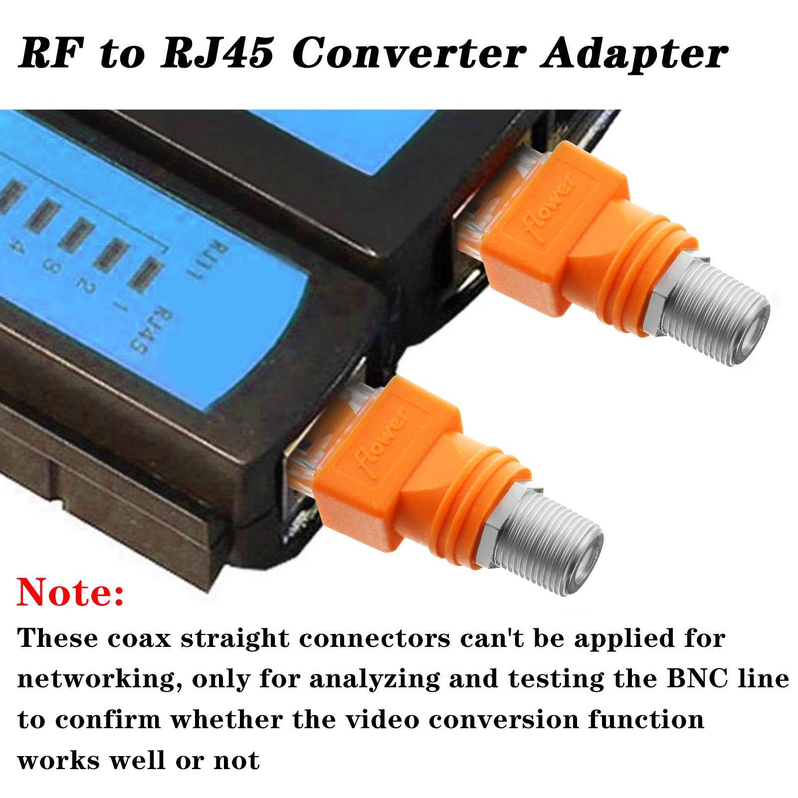 Mua Frienda 8 Packs RF to RJ45 Converter Adapter F Female to RJ45 Male ...