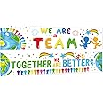 Amazon.com: 2 Pcs Team Bulletin Board Banners Welcome Motivational ...