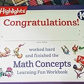 Kindergarten Math Concepts (Highlights Learning Fun Workbooks ...