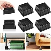 Amazon.com: Yookwutar 4 Pack Furniture Risers 1 Inch, Adjustable Bed ...