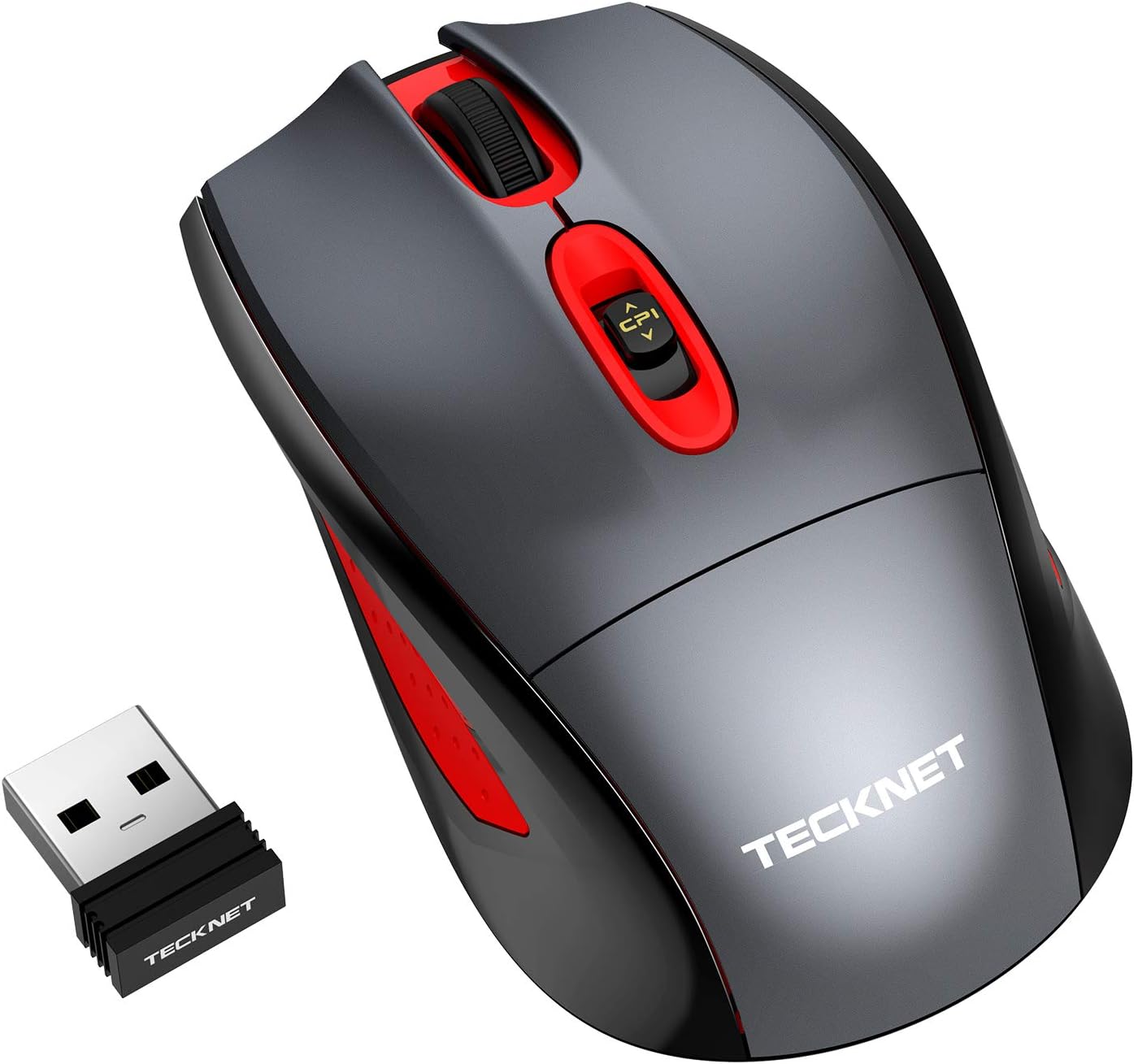 TECKNET Wireless Mouse, 2.4G USB PC Laptop Computer Cordless Mice with ...