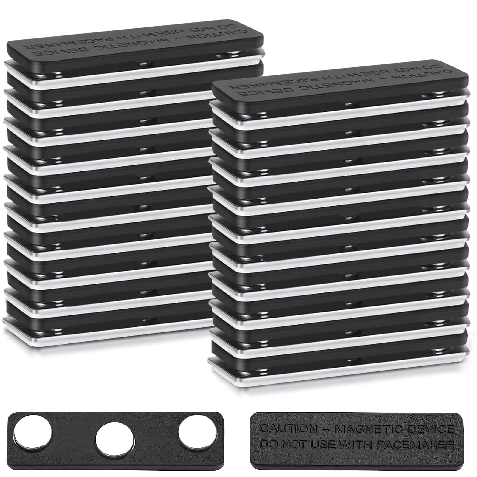 Name Tag Magnets, 20-Pack Magnetic Name Badge, Name Tag Magnets for ...