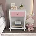 Amazon.com: Modern Nightstand, Kids Nightstand with One Drawer, End ...