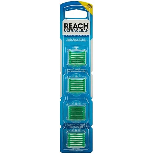 REACH Ultraclean Access Disposable Snap-On Flosser Refill Heads for ...