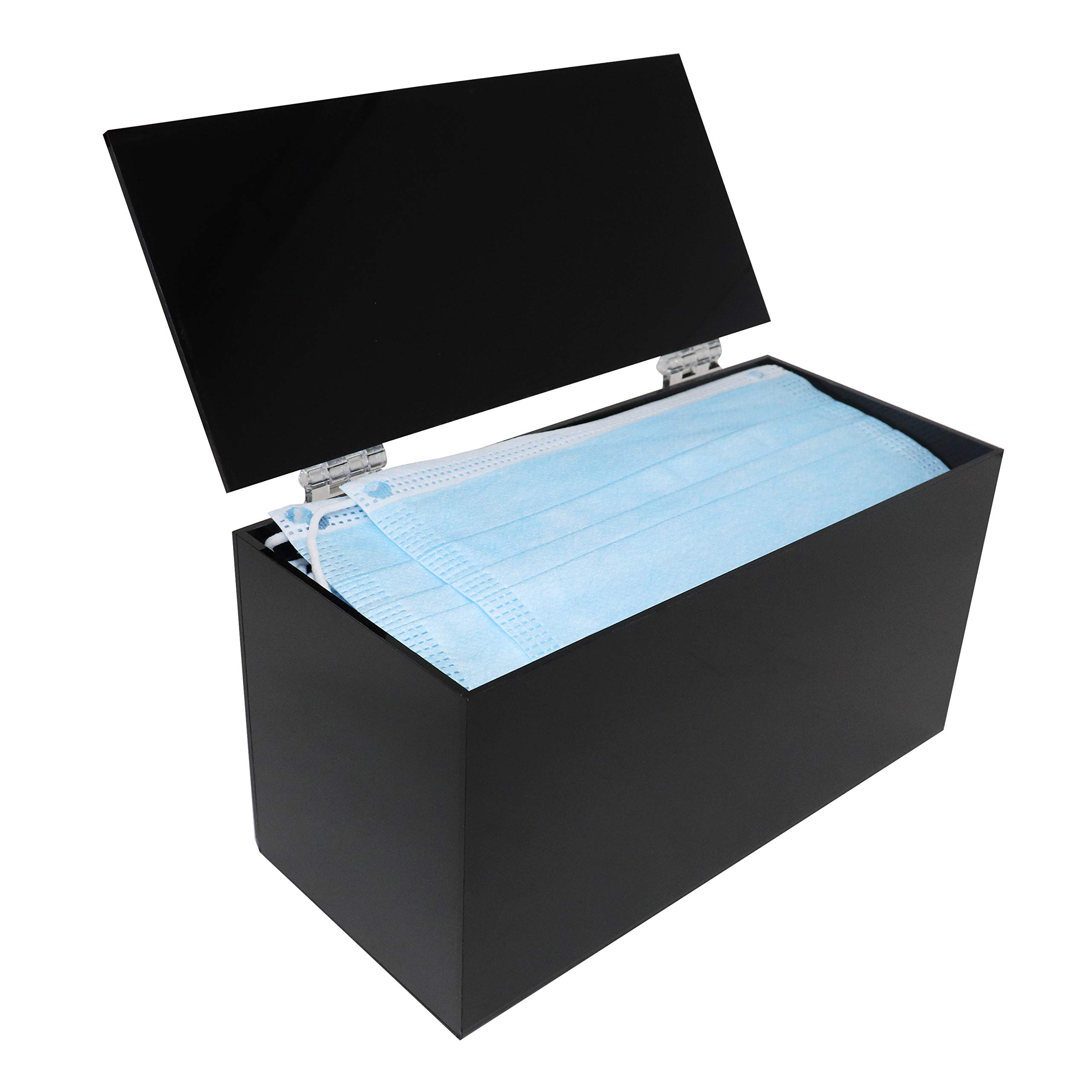 Essentially Yours Face Mask Dispenser | Acrylic Mask Box with Cover for ...