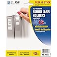Amazon.com: C-Line Self-Adhesive Binder Label Holders for 2" Ring ...