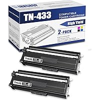Amazon.com: TN433 Compatible TN-433 Black High Yield Toner Cartridge Replacement for Brother TN ...