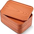 Amazon.com: Didaey 12 Pack Plastic Fast Food Trays Bulk 9.45 x 6.7 Inch ...