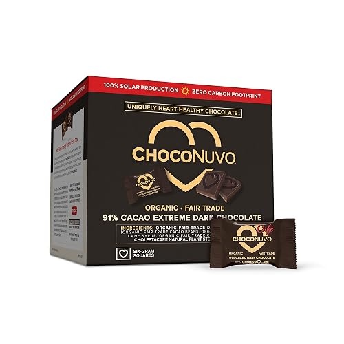ANDREW LESSMAN ChocoNuvo Café 91% Cacao 10 Pieces - Organic Fair Trade ...