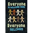 Amazon.com: Everyone is Welcome Here Everyone Belongs Classroom Sign ...