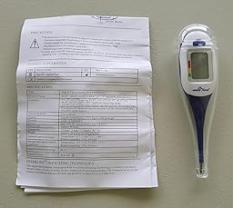 Easy@Home Digital Thermometer for Oral, Rectal or Axillary Underarm ...