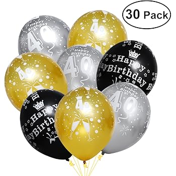 Amazon.com: Konsait 40th Birthday Decoration, Cheers to 40 Birthday ...