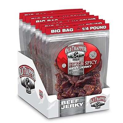 Buy Old Trapper Spicy Beef Jerky | Traditional Style Real Wood Smoked ...