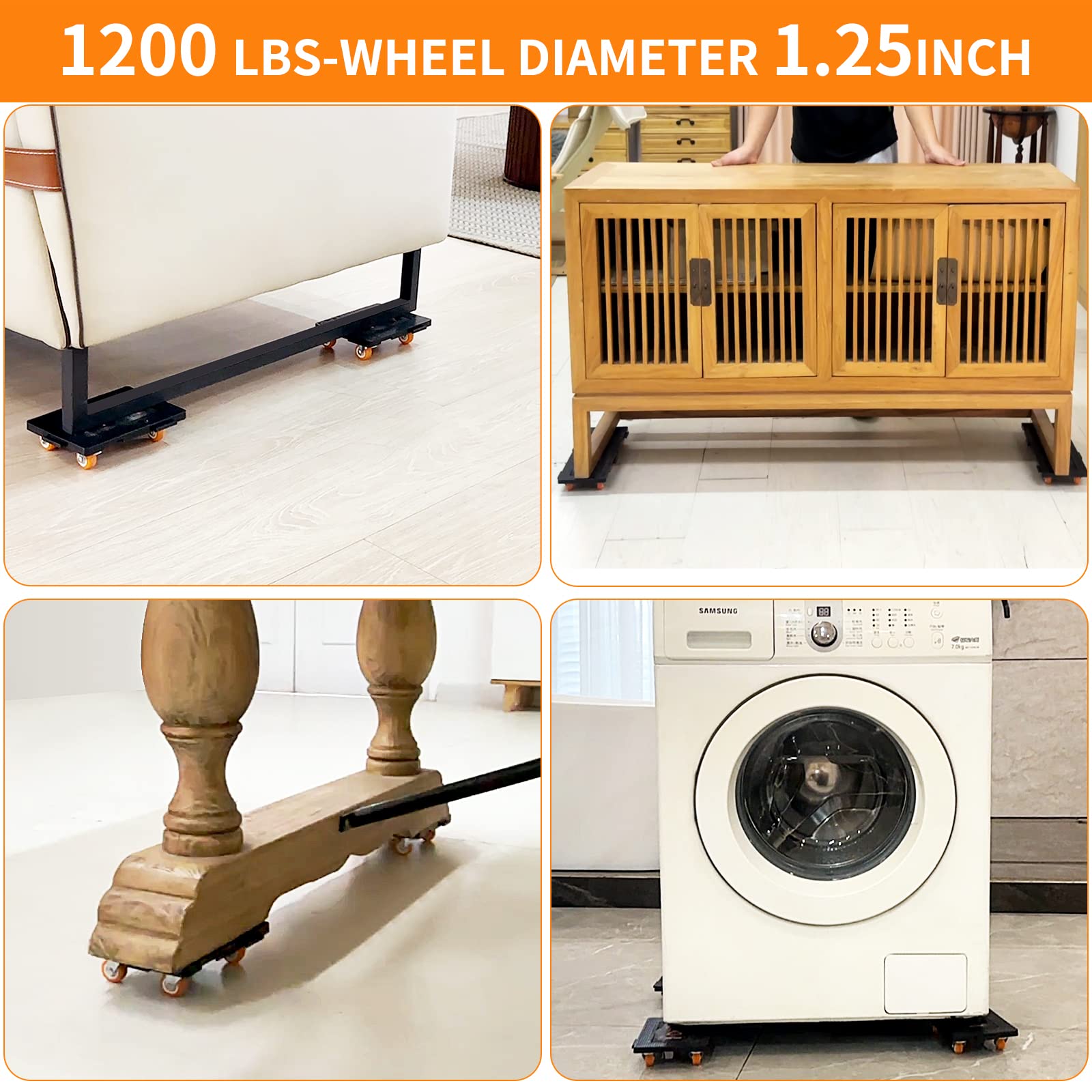 Mua Furniture Lifter Movers Tool Set, 360° Rotation Furniture Dolly ...